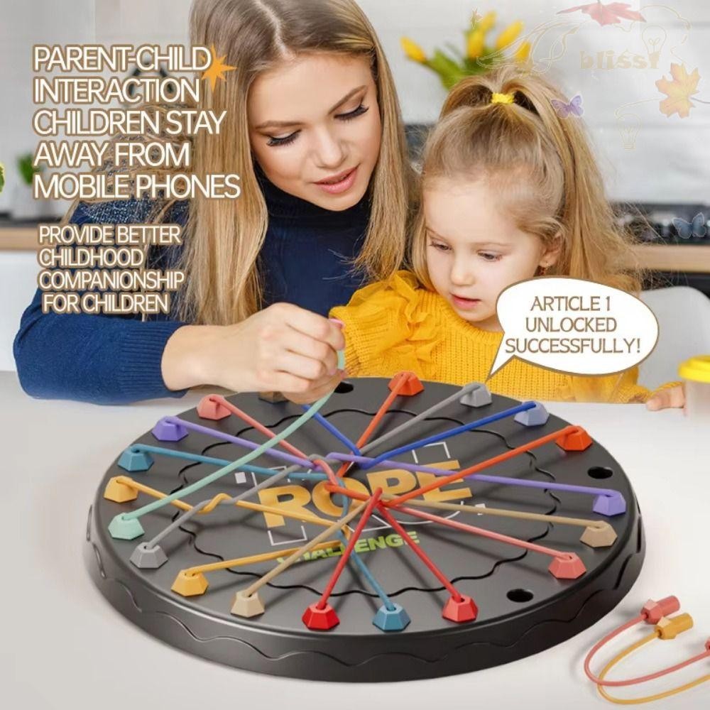 BLISS Kid Rope Knots Game, Logical Thinking Twisted Connected Line ...