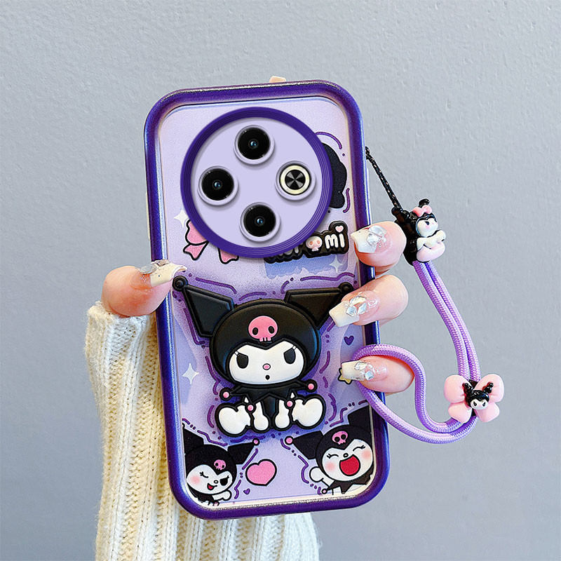 Casing Tecno Spark 30C 4G Casing Strawberry Bear Kuromi Cartoon Three ...