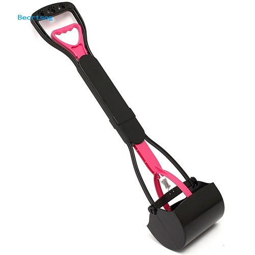 Long Handle Dog Pooper Scooper Plastic Pet Waste Clean Pickup Tool Poop ...