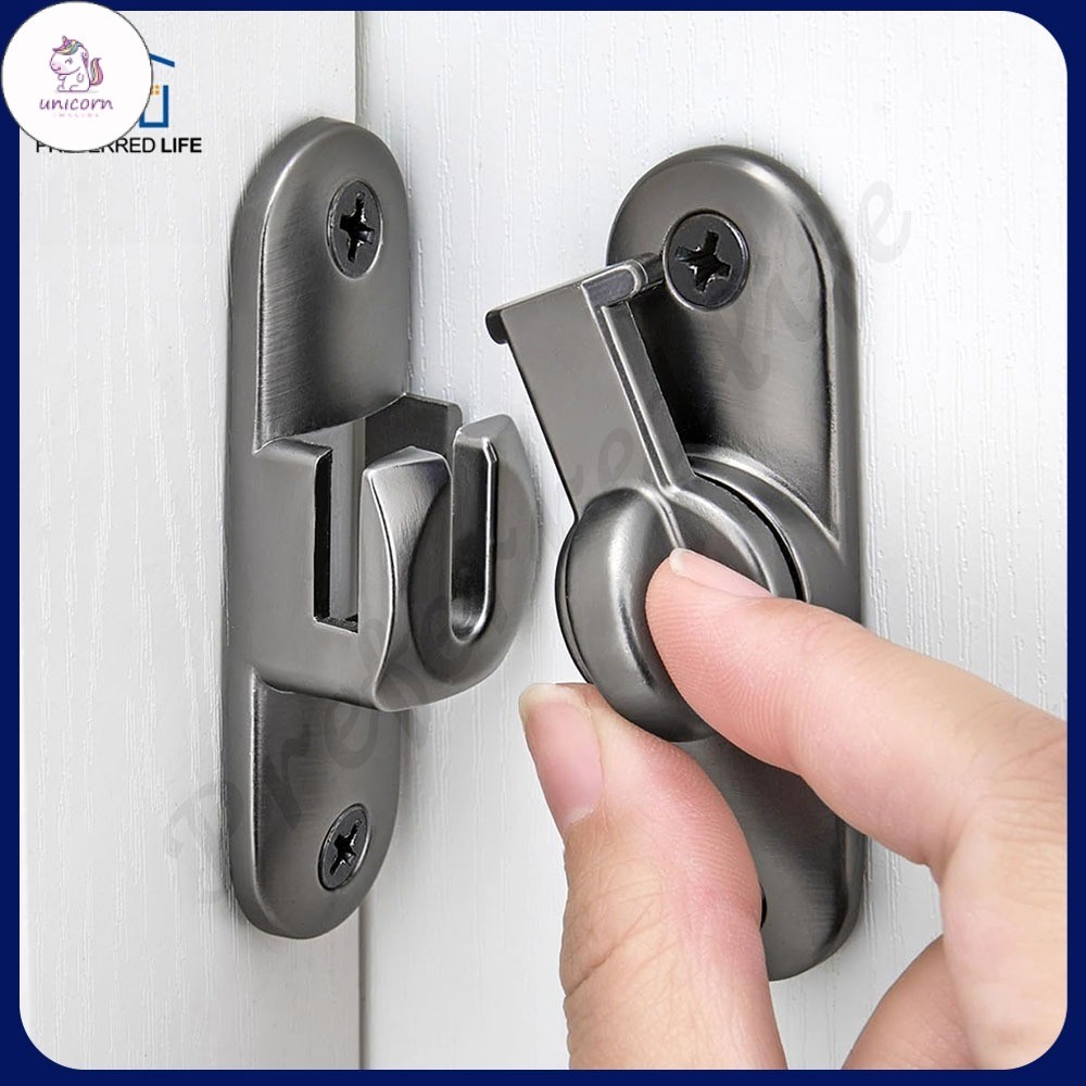 UN 90/180 Degree Flip Door Lock Security Small Door Latch for Garden ...