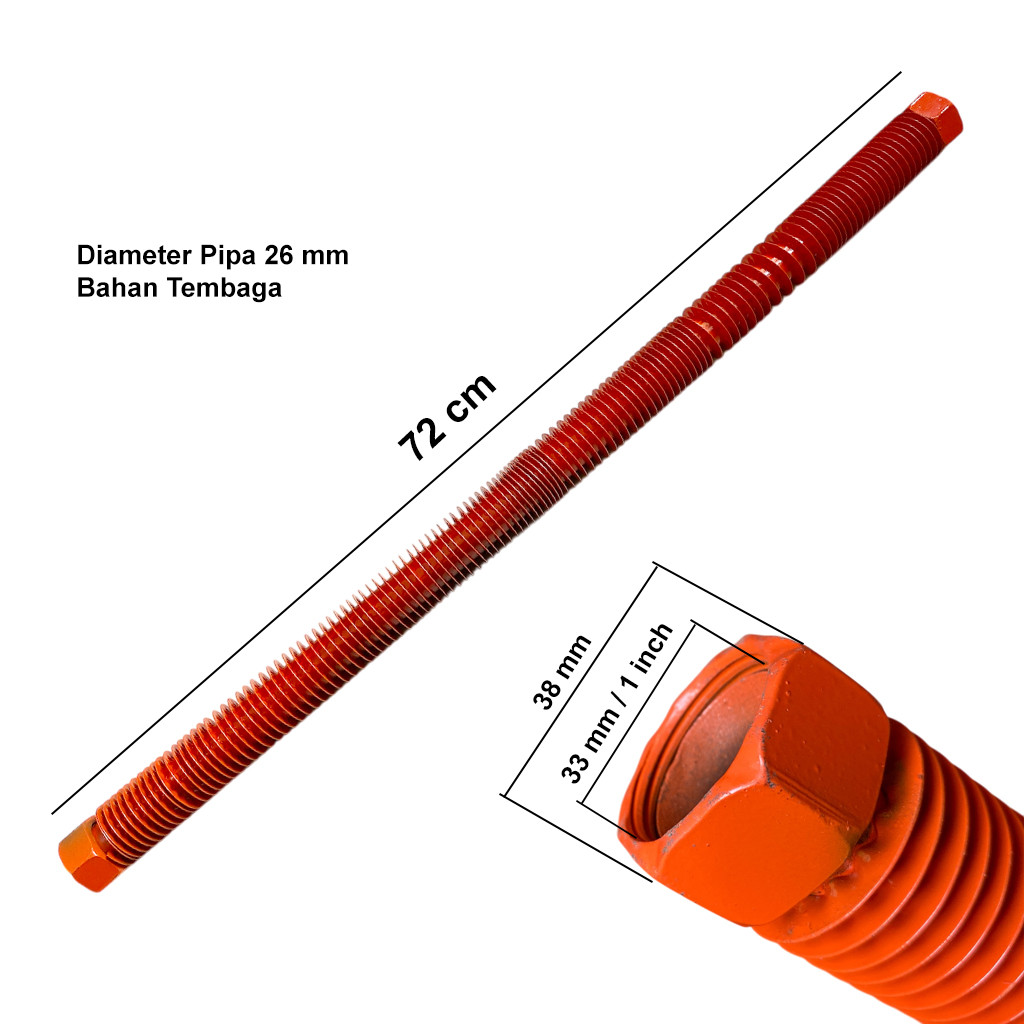 Discharge Pipe A 10 HP 72 CM Air Compressor Copper Pipe 10 HP ...