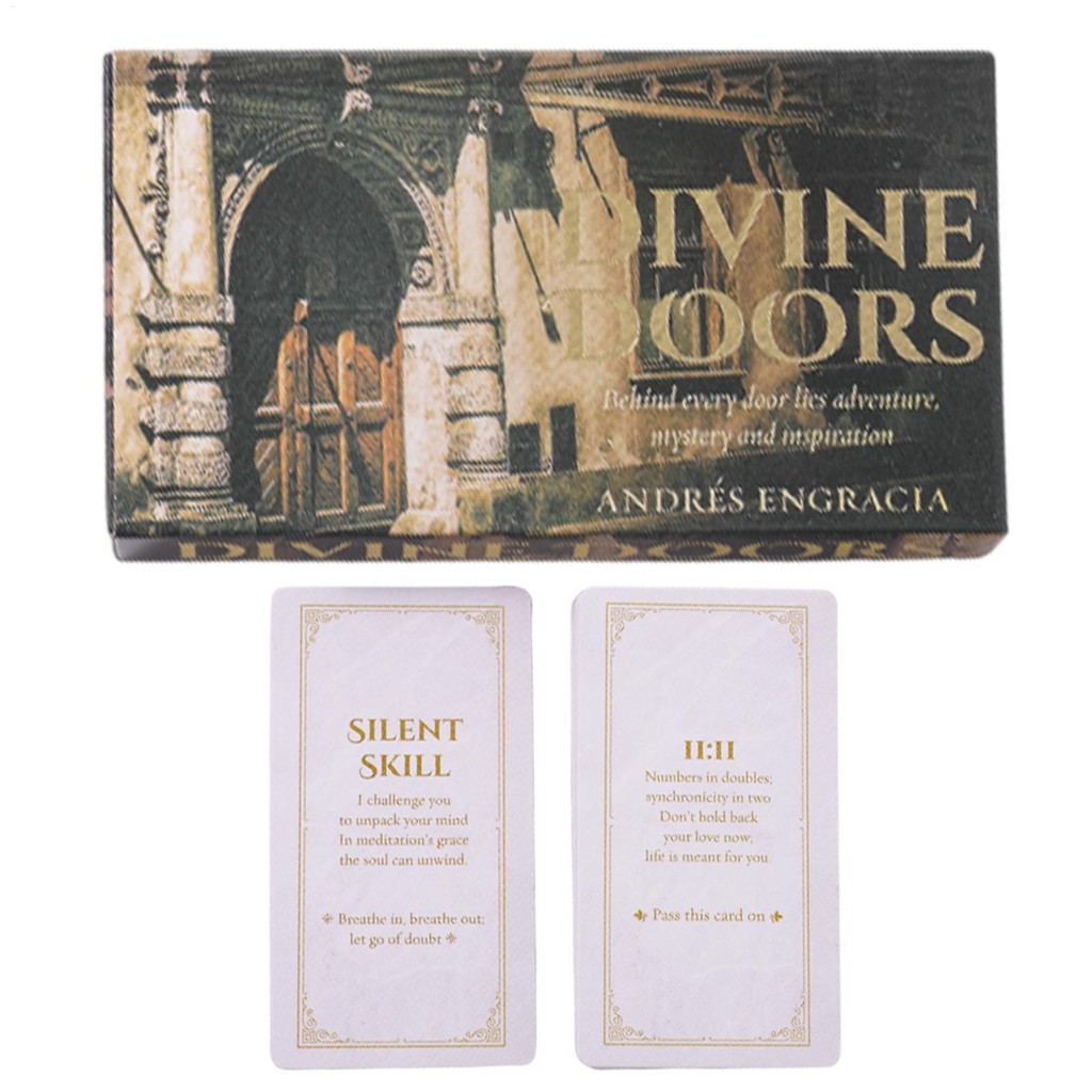 Divine Doors Desk Tarot Cards Full-English Version 40-Sheet Portable ...