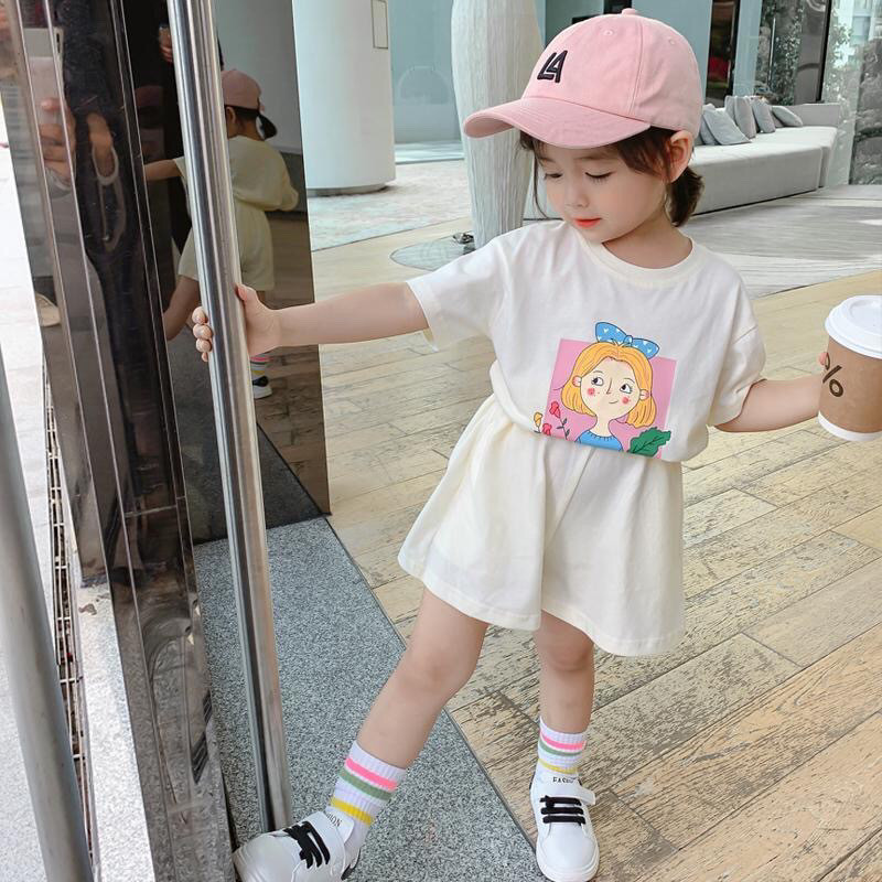 Children Summer Clothes Two-Piece Suit Girls Summer Clothes Short ...