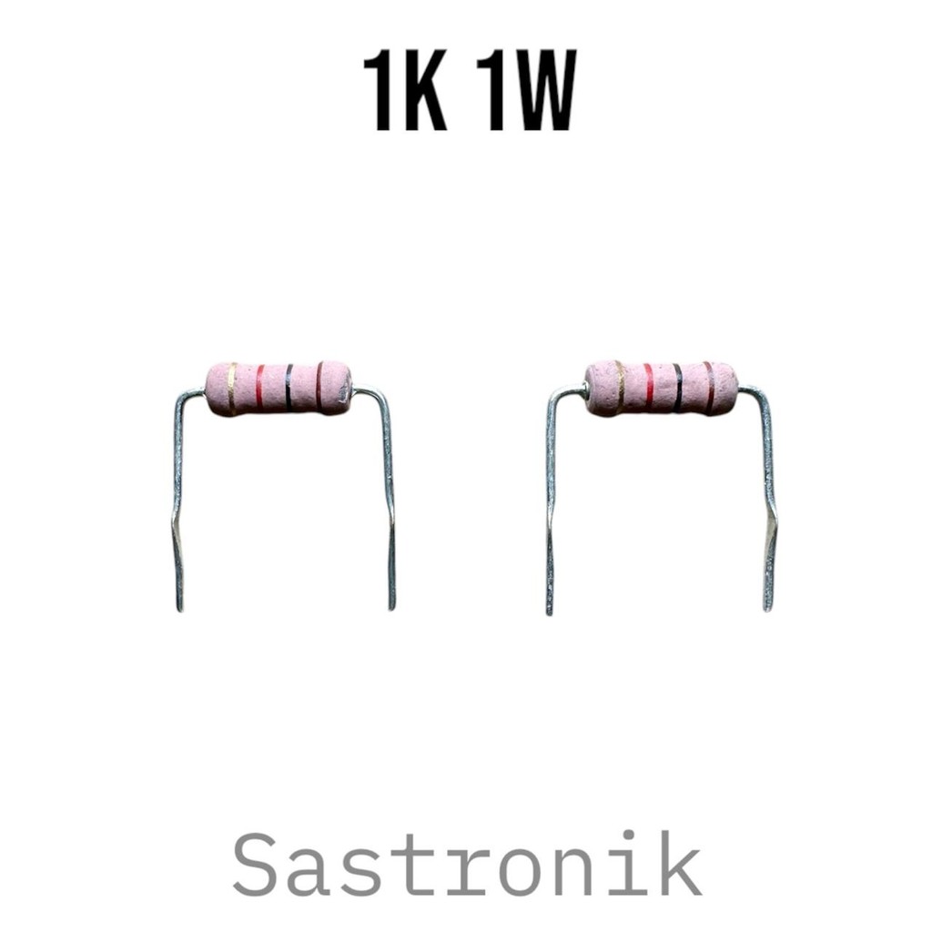 Resistor 1k 1w pink japan small body ready | Shopee Malaysia