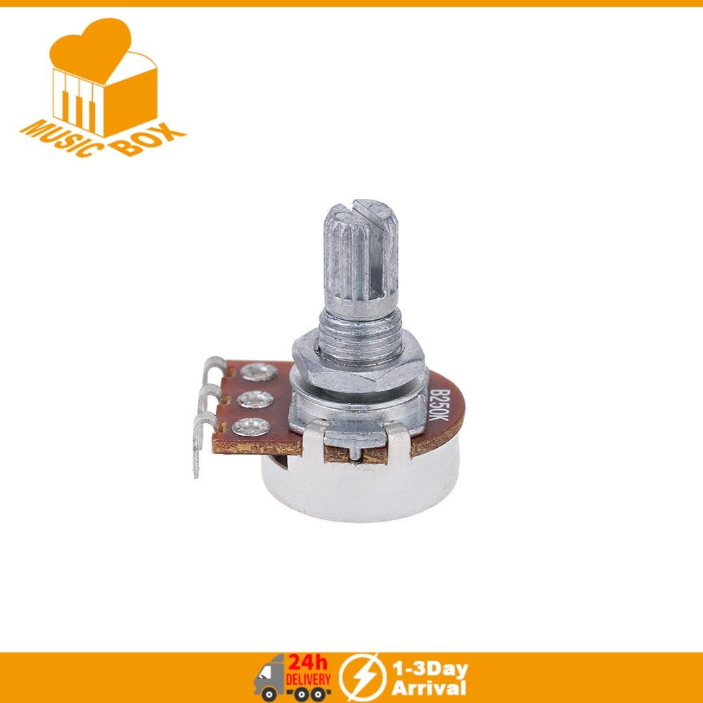 A500K Potentiometer Splined Small Pot Electric Guitar Bass Effect Amp ...