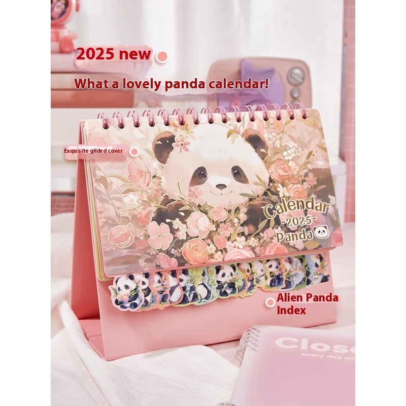 2025 Minimalist Panda Desk Calendar: Creative Office Decor with ...