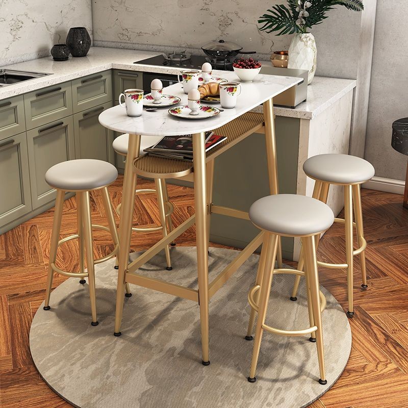 mini bar table Balcony Modern Minimalist Rectangular Bar Partition High ...