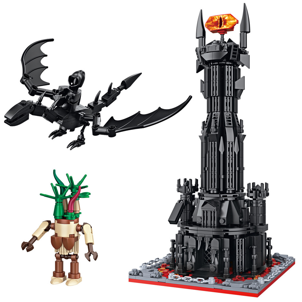 Lord of the Rings Barad-dur Black Tower Sauron's Tower Mini Building ...