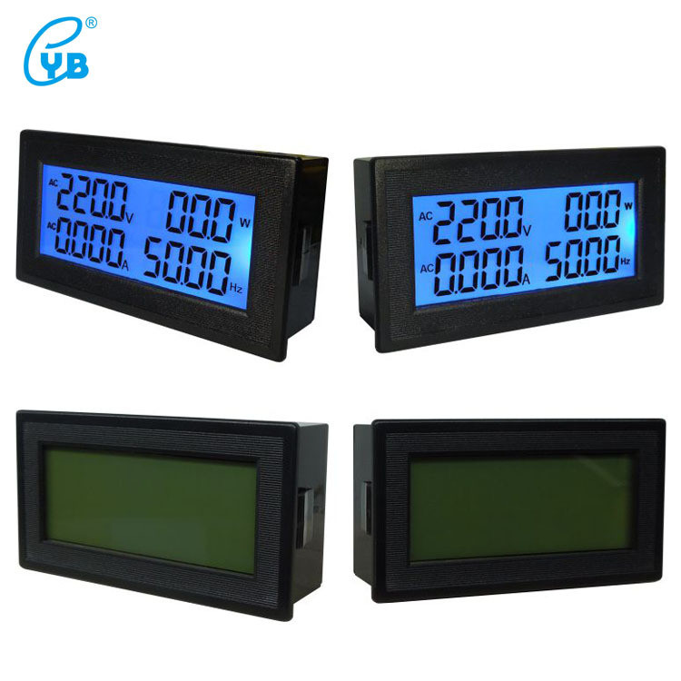 Meter Arus Voltan AC Digital Pelbagai fungsi Faktor Kuasa Frekuensi ...