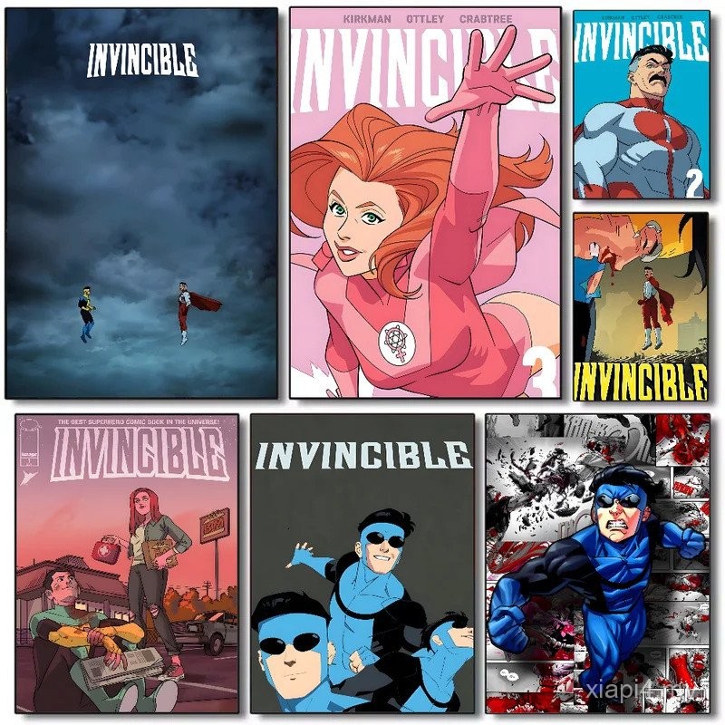 I-Invincible Cartoon Poster HD art sticky wall waterproof home living ...