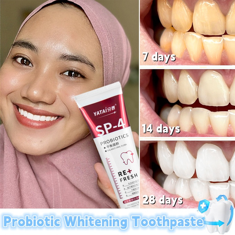 Teeth whitening pemutih gigi SP4 yatai probiotic toothpaste oralshark original whitening ...