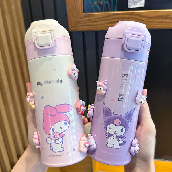 tumbler tahan sejuk botol air tahan sejuk kuromi tumbler tahan sejuk budak Sanrio Kuromi Thermos ...