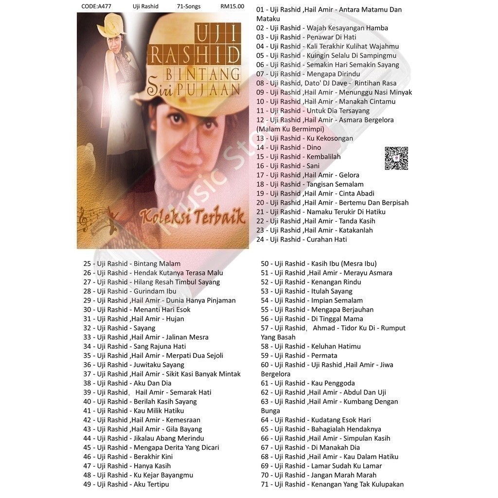Pendrive Usb Song Lagu Uji Rashid Koleksi Melayu a477 D3 | Shopee Malaysia