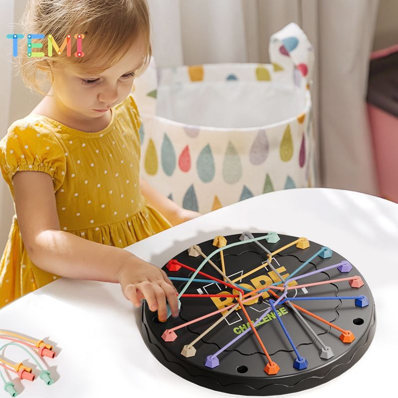 TEMI Rope Knots Challenge Board Game Puzzle Toy Logic Training Children ...