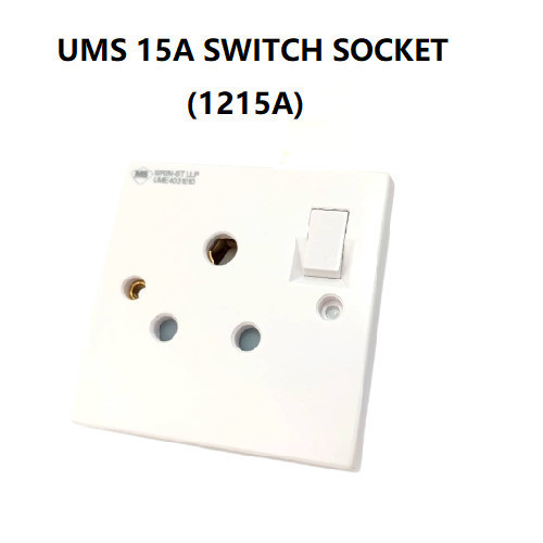 UMS 1215A 15A Switch Socket (Comes with 2 screws) | Shopee Malaysia