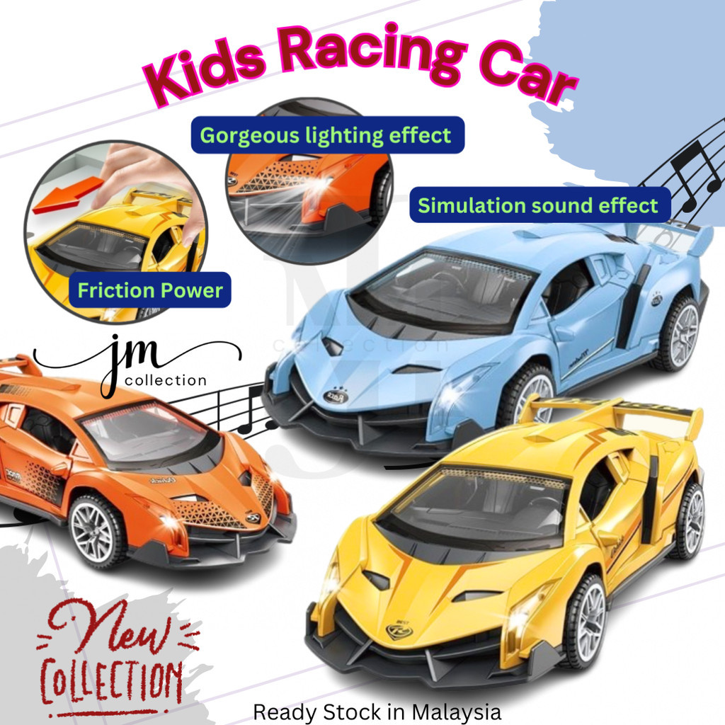 Inertial Toy Car Lamborghini Model Racing Car Sound Car | Shopee Malaysia