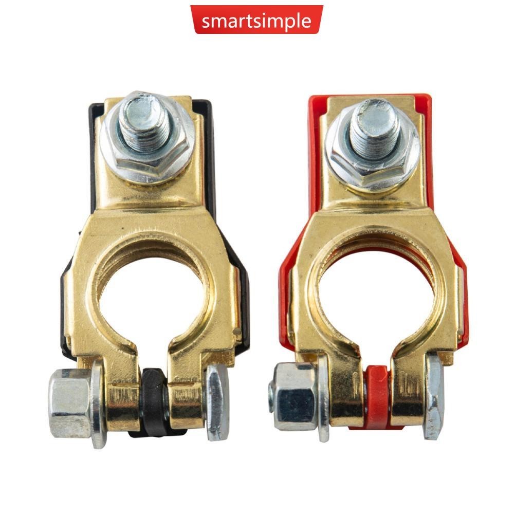 SMARTSIMPLE 2Pcs Negative Positive Car Boat Truck Battery Terminal ...