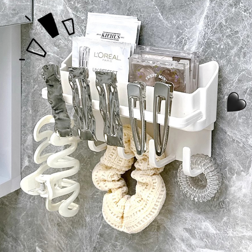 Wall-mounted Plastic Storage Waterproof Shelf Shower Holder Kitchen ...