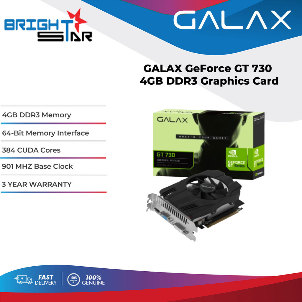 GALAX GeForce GT 730 4GB DDR3 Graphics Card | Shopee Malaysia