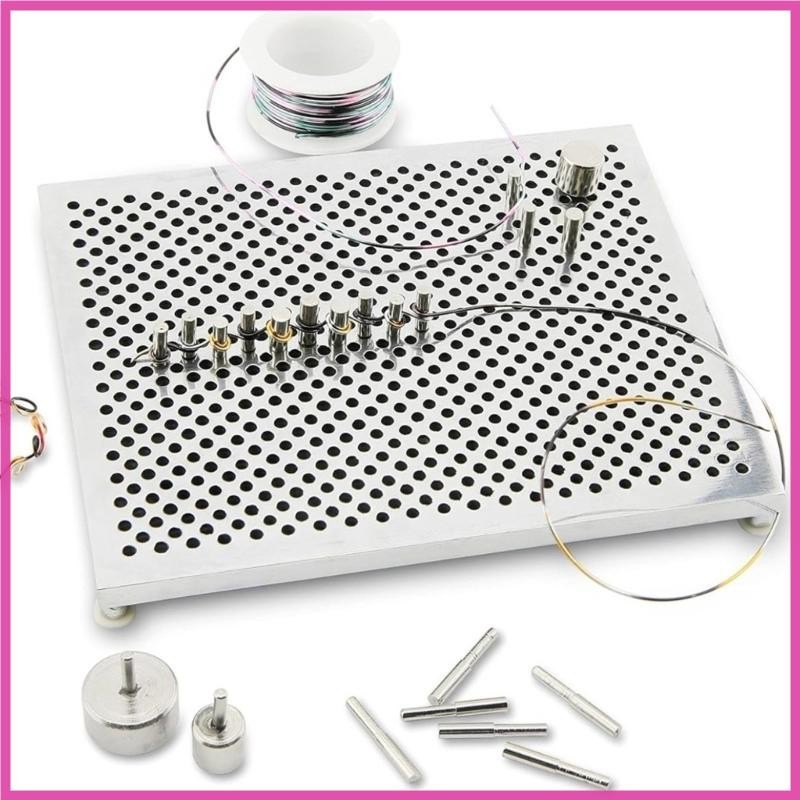 INF Aluminum Wire Jig Wire Looping Tool Kit Wires Bending Board for DIY ...