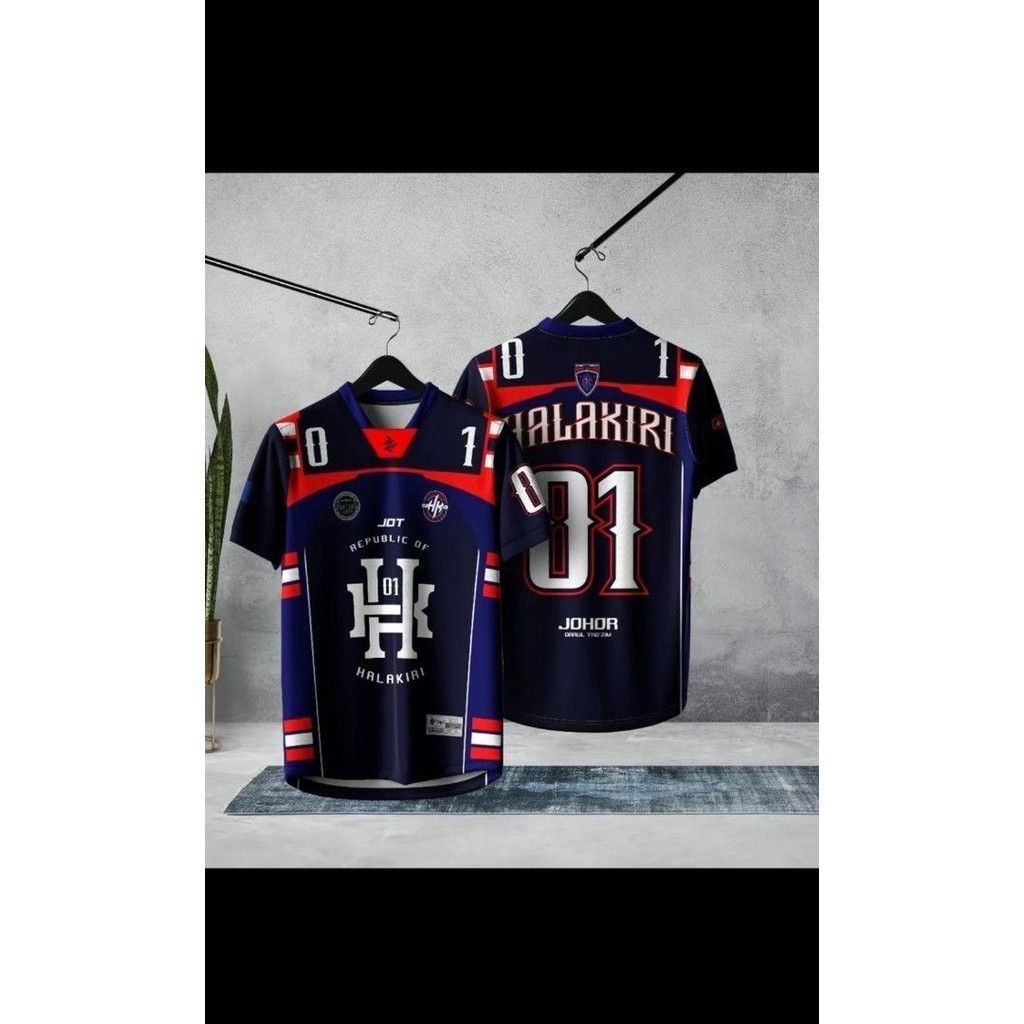 HALAKIRI JOHOR No. 01 Full Sublimation Print Baju T-shirt Lelaki ...