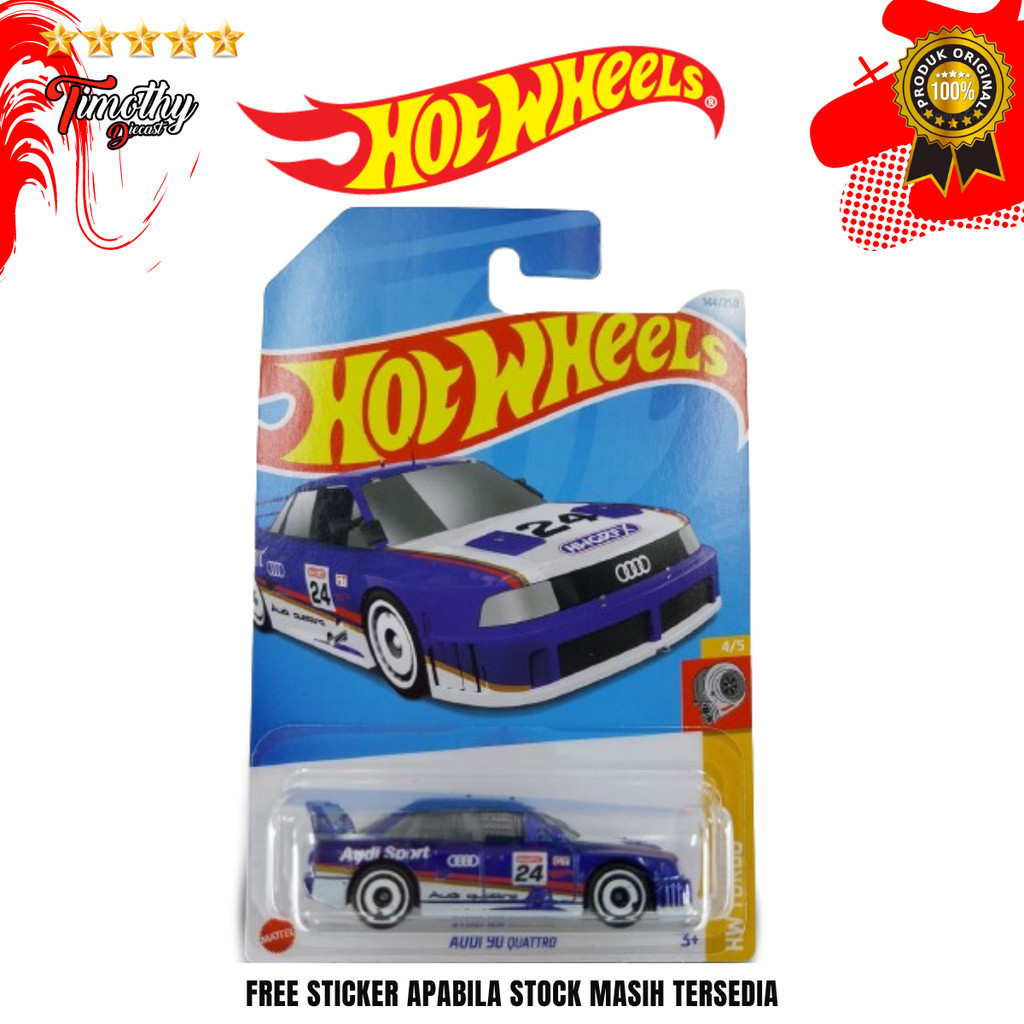 Hot Wheels Audi 90 Quattro Blue Rally Numbers 24 HW Turbo | Shopee Malaysia