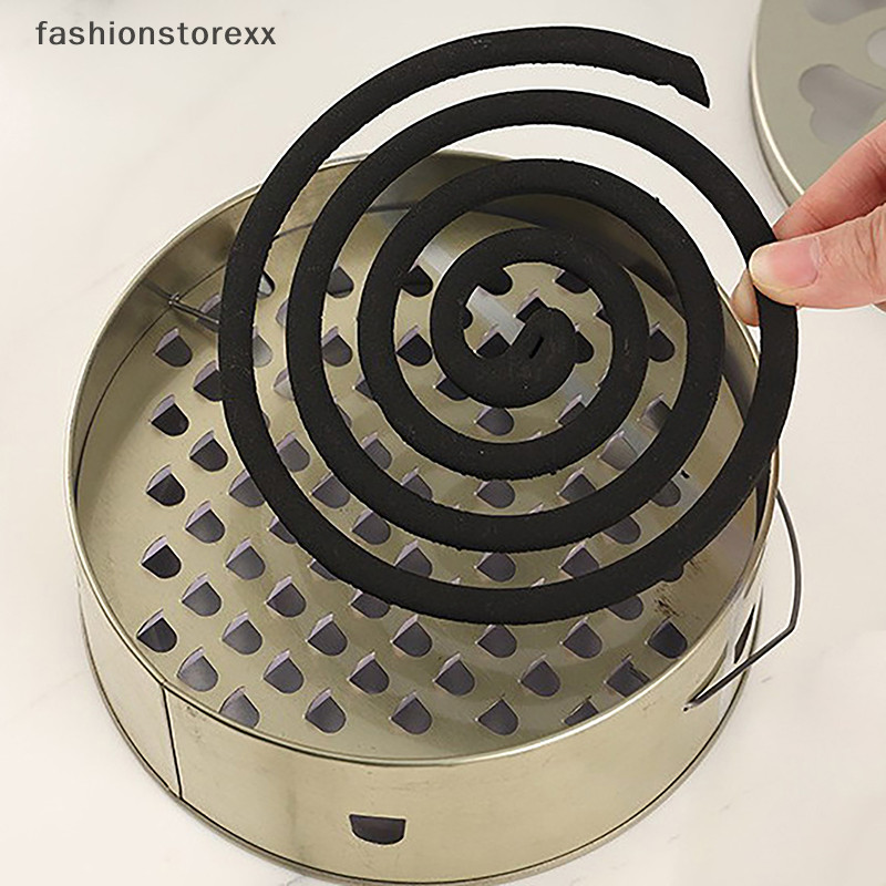 [fashion] Mosquitoes Coil Holder Tray Frame Stainless Steel Round Rack ...