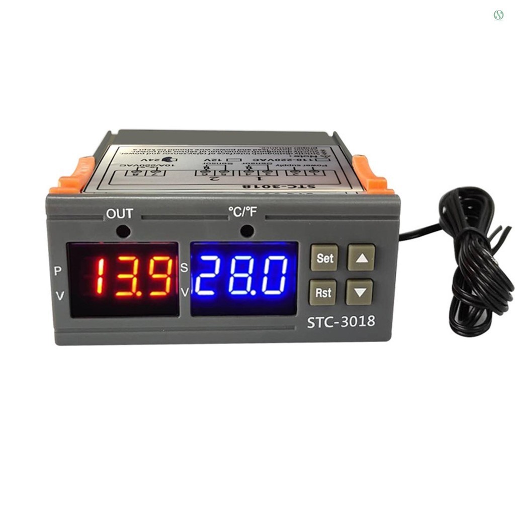 STC-3018 Temperature Controller, Digital LED Display Thermostat, Temperature Control Switch ...