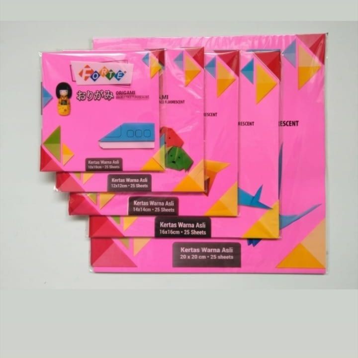 Origami Forte Folding Paper Double Sided Color 25 Sheets | Shopee Malaysia