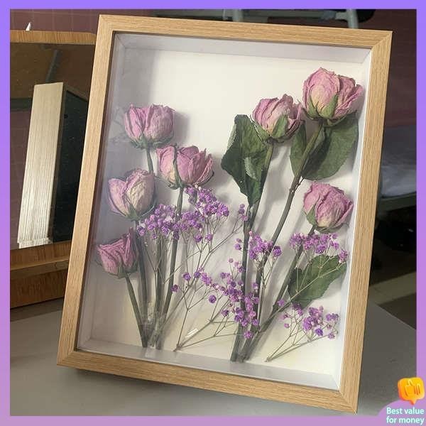 frame mas kahwin siap gubah frame mas kahwin Rangka foto bunga kering ...