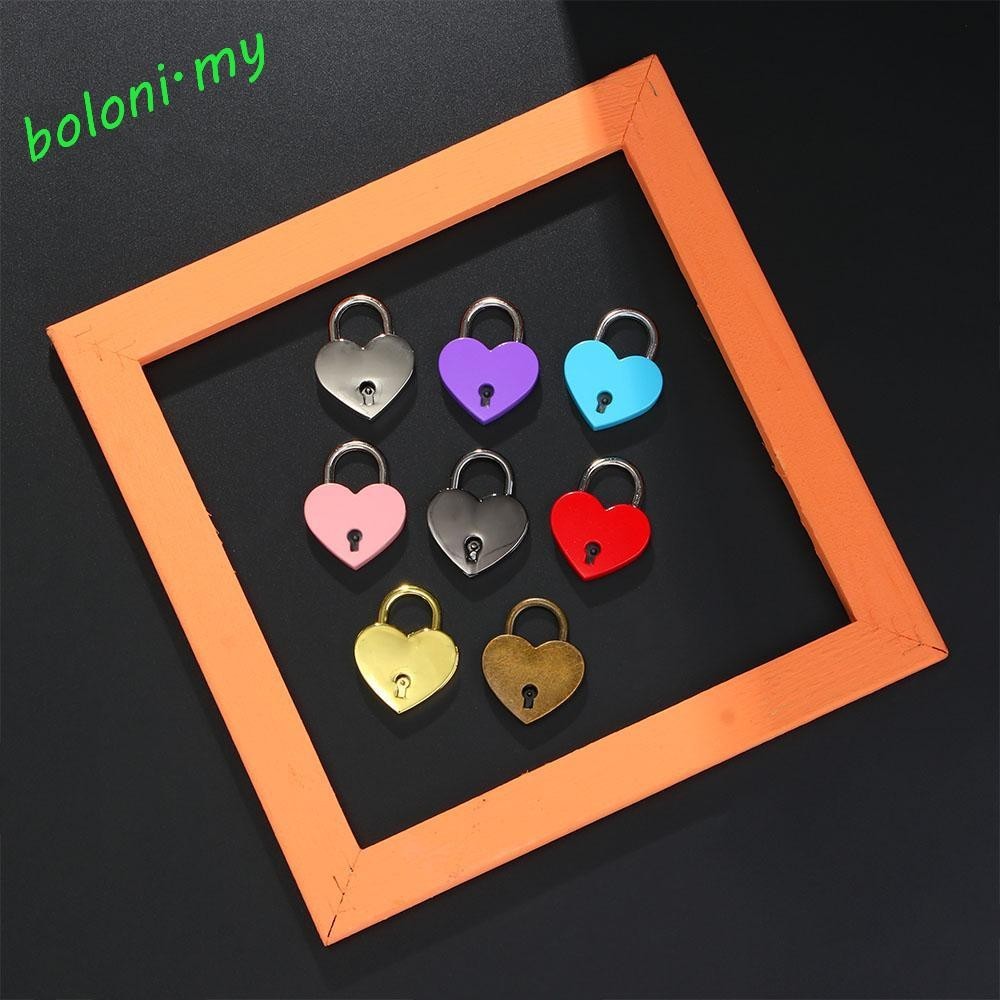 [COD] Locks Diary Book Luggage Mini Travel Heart Shape Wedding Love ...