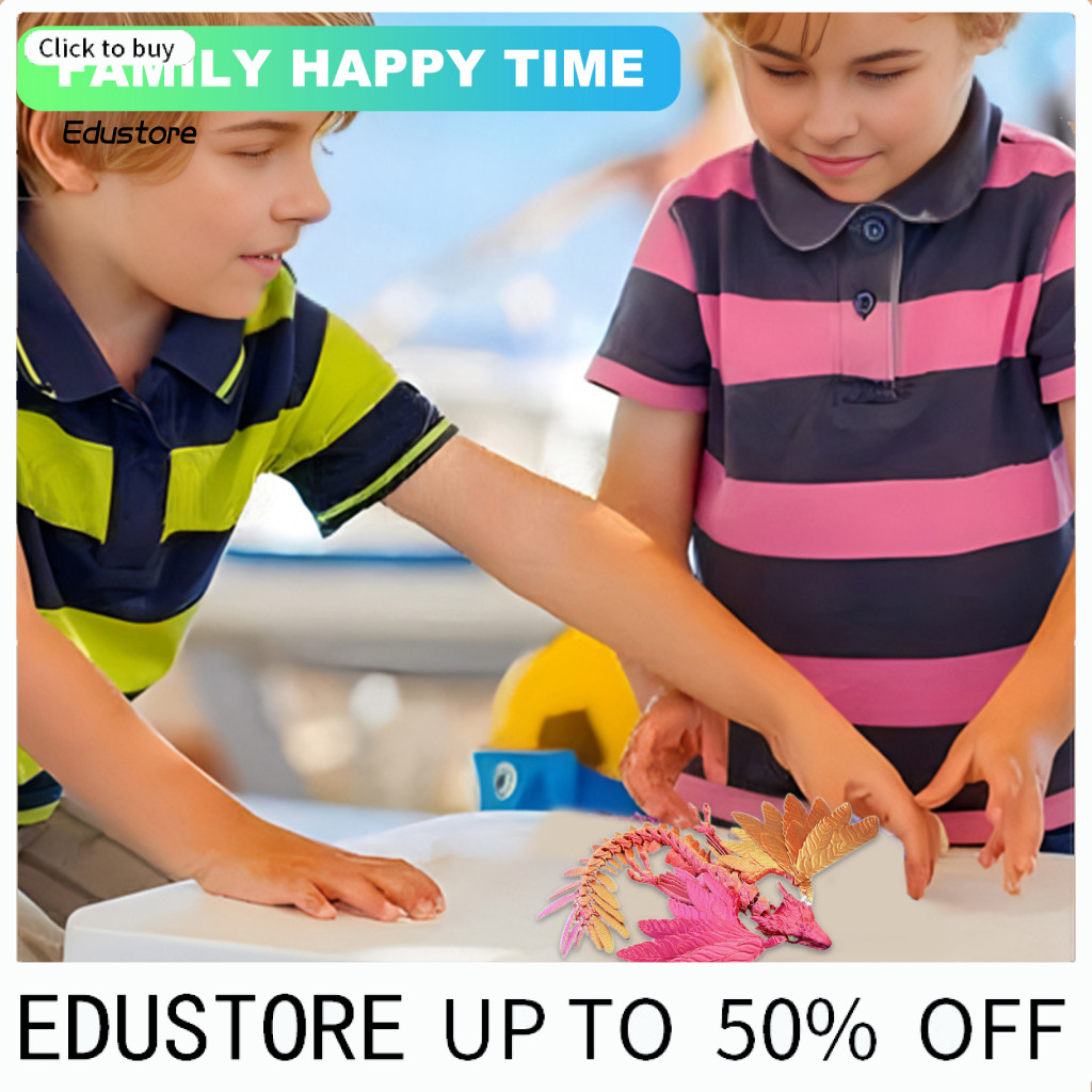 Dragon Action Figure Desk Dragon Ornament Interactive 3d Printed Dragon ...