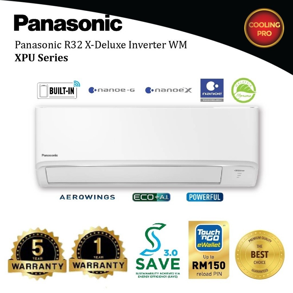PANASONIC 1.0-2.5HP X-Deluxe Inverter Air Conditioner KU Series R32 ...