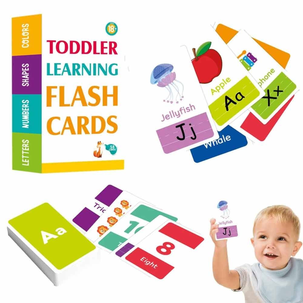 Flash Cards Alphabet Toddlers Early Learning Educational First Word ABC ...
