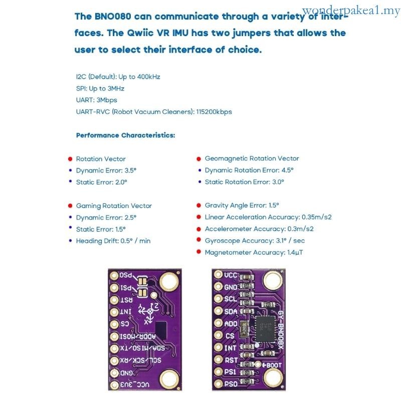wonderpakea1 9 Axis AR VR IMU Nine Axis AHRS Sensor Module for AR VR ...