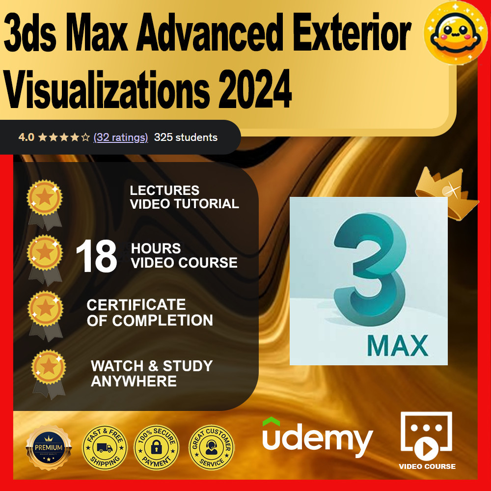 [Video Course] 3ds Max Advanced Exterior Visualizations 2023-4 | Shopee ...