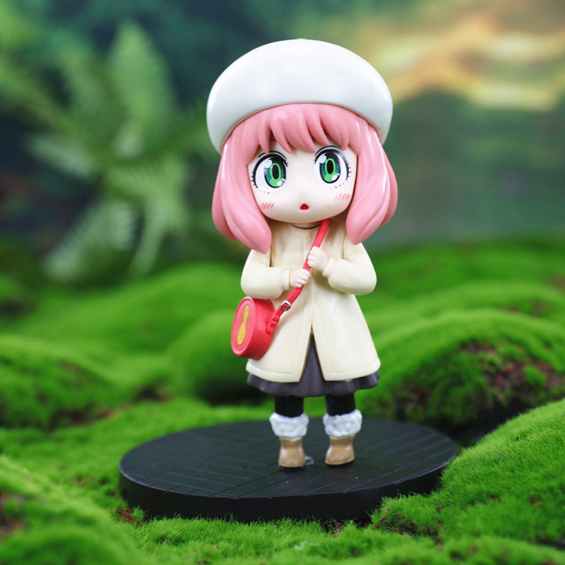 16cm SPY×FAMILY Anime Figure Cute Anya Forger Winter Costume Action ...