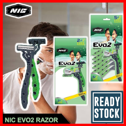 NIC Evo2 Men s Disposable Razor with Lubricating Strip | Shopee Malaysia