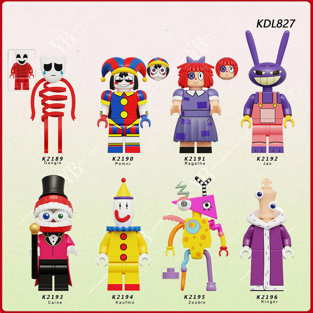 Anime series circus model assembly building blocks minifigures toys ...