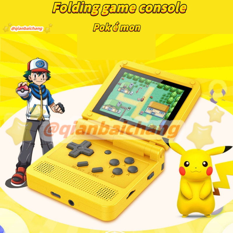 Retro GBA Gaming Machine Flip Fold Open Source Palm IPS Screen Portable ...