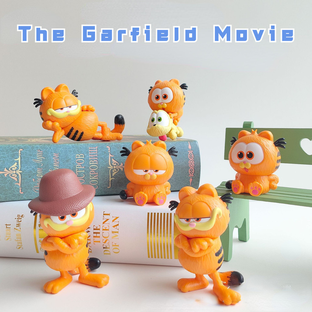 2024 Baby Garfield Movie Toys PVC Odie Garfield Figure Collectible ...