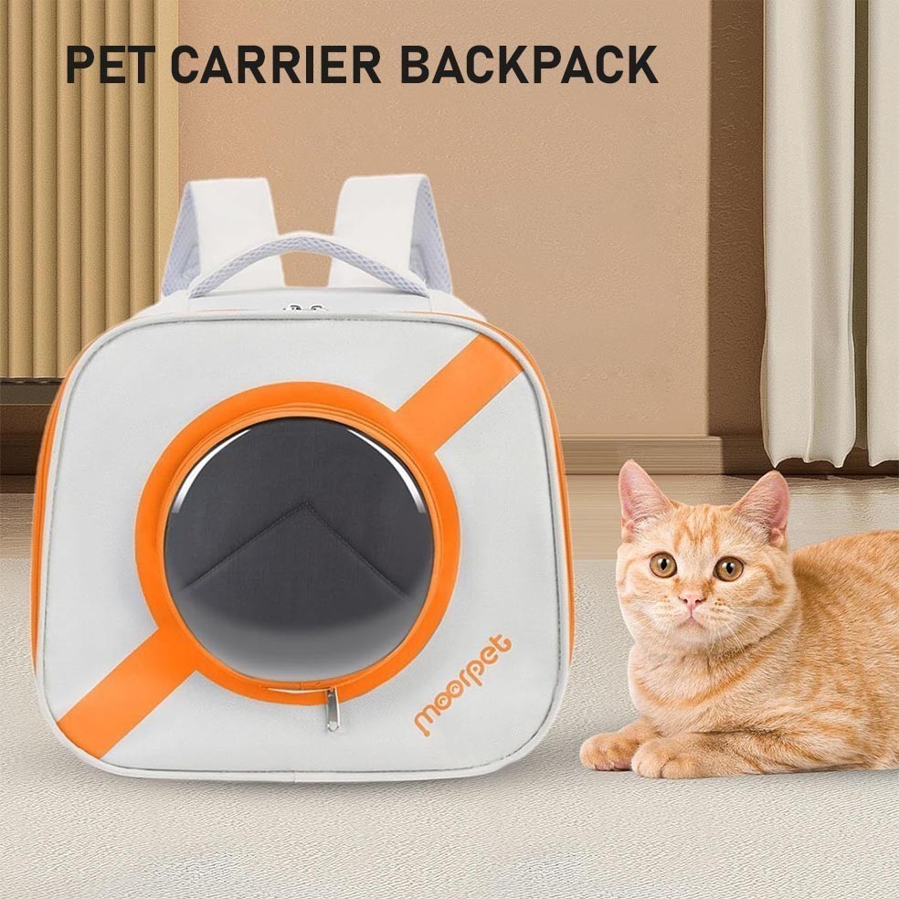 Moorpet Bag pet carrier backpack with shoulder strap portable travel ...