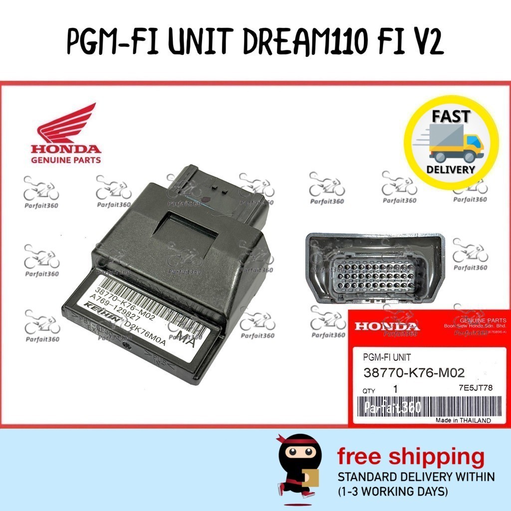 38770-K76-M02 HONDA EX5 DREAM110 FI V2 PGM-FI / ECU Engine Control Unit ...