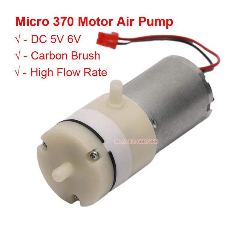 Micro 370 Air Pump Carbon Brush DC 5V 6V Vacuum Pump Negative Pressure ...