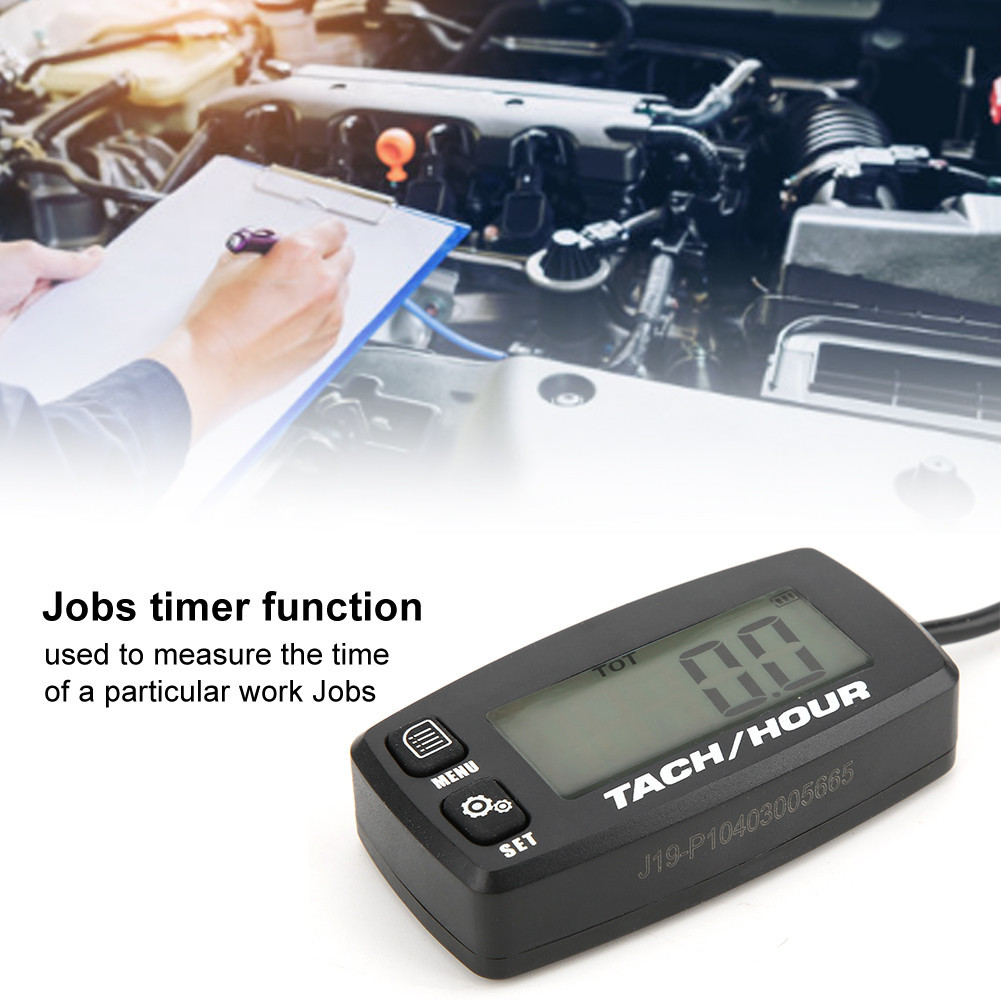 Ssrroo Generator Hour Meter Tachometer Function Gauge for Chainsaw ...