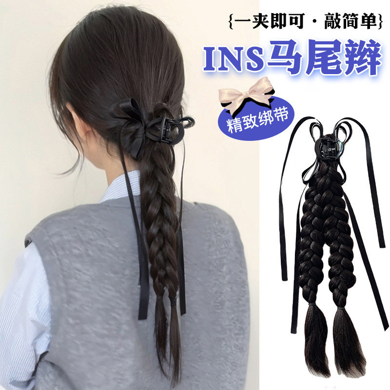 New Chinese Style Double Twist Braids Grab Clip Sweet Cool Fishtail ...