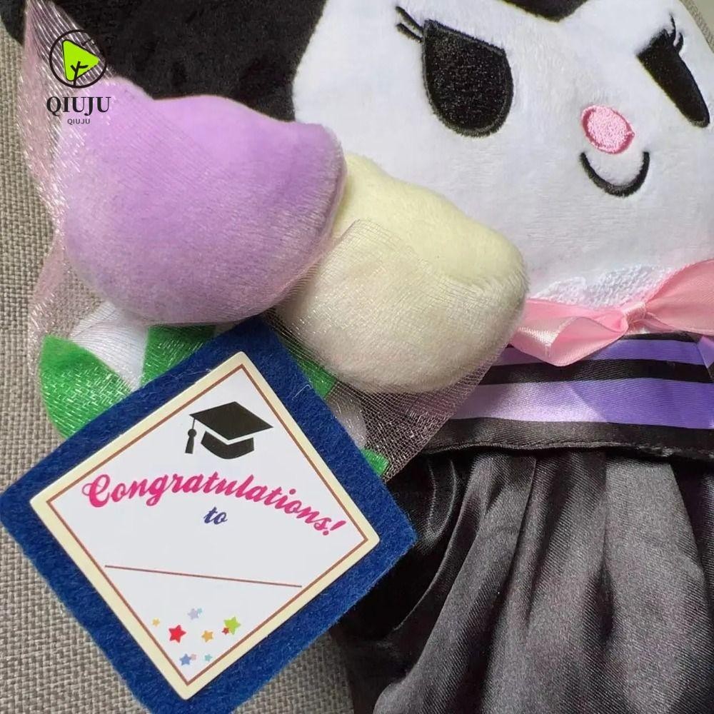 QIUJUU Kuromi Graduate Doll, My Melody Cinnamoroll Kawaii Bachelor Gown ...