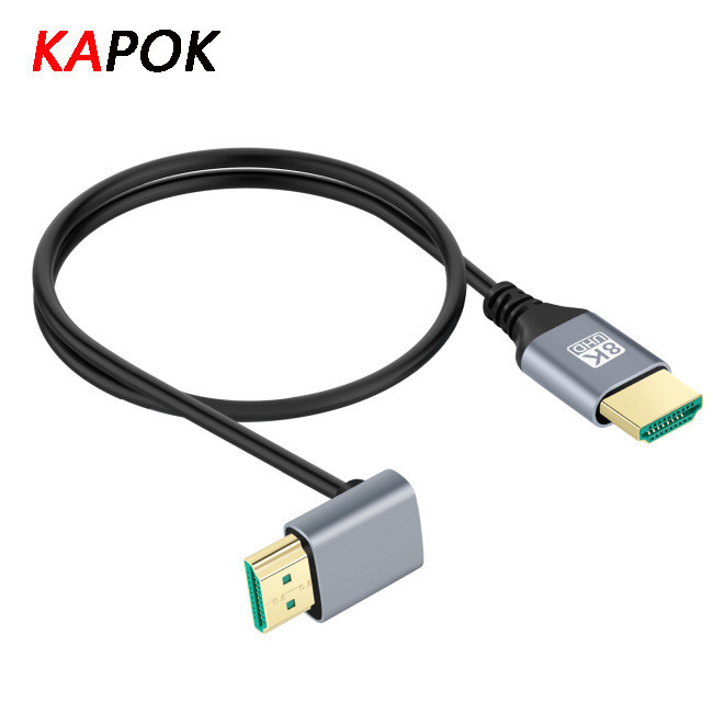 KAP HDTV 2.1 8K 90 Degree Right Angled HD Cable 8K@60Hz HDTV Cable ...