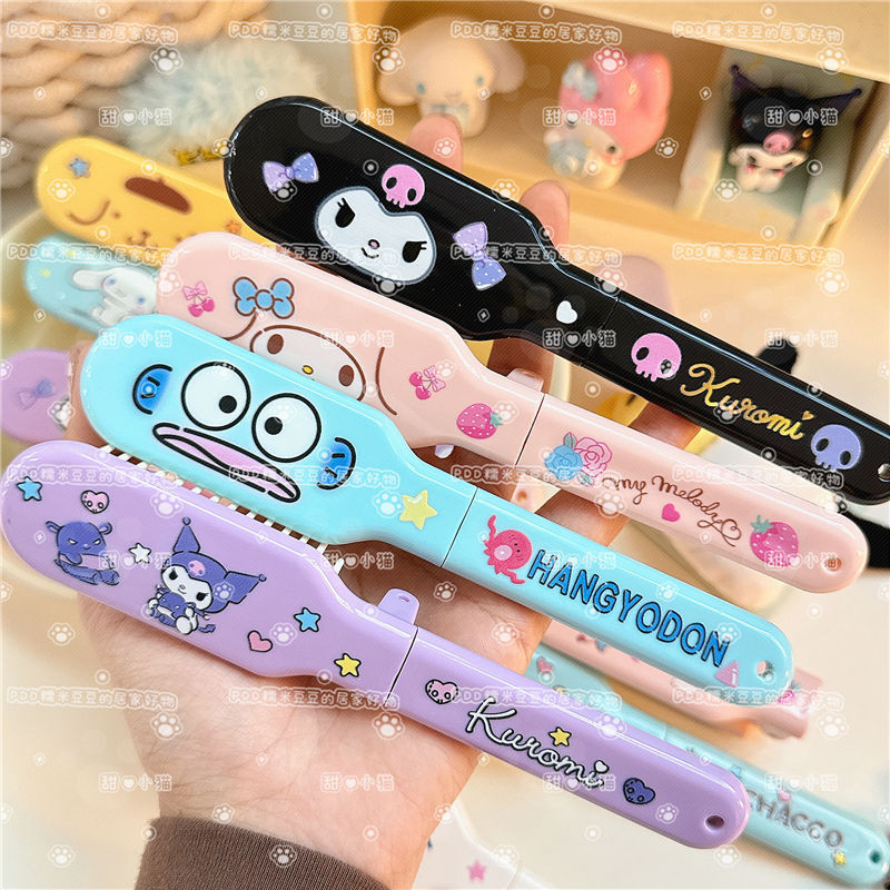 Kuromi Student Comb Cute Comb Sanrio Dreamy Soft Tooth Folding Small ...