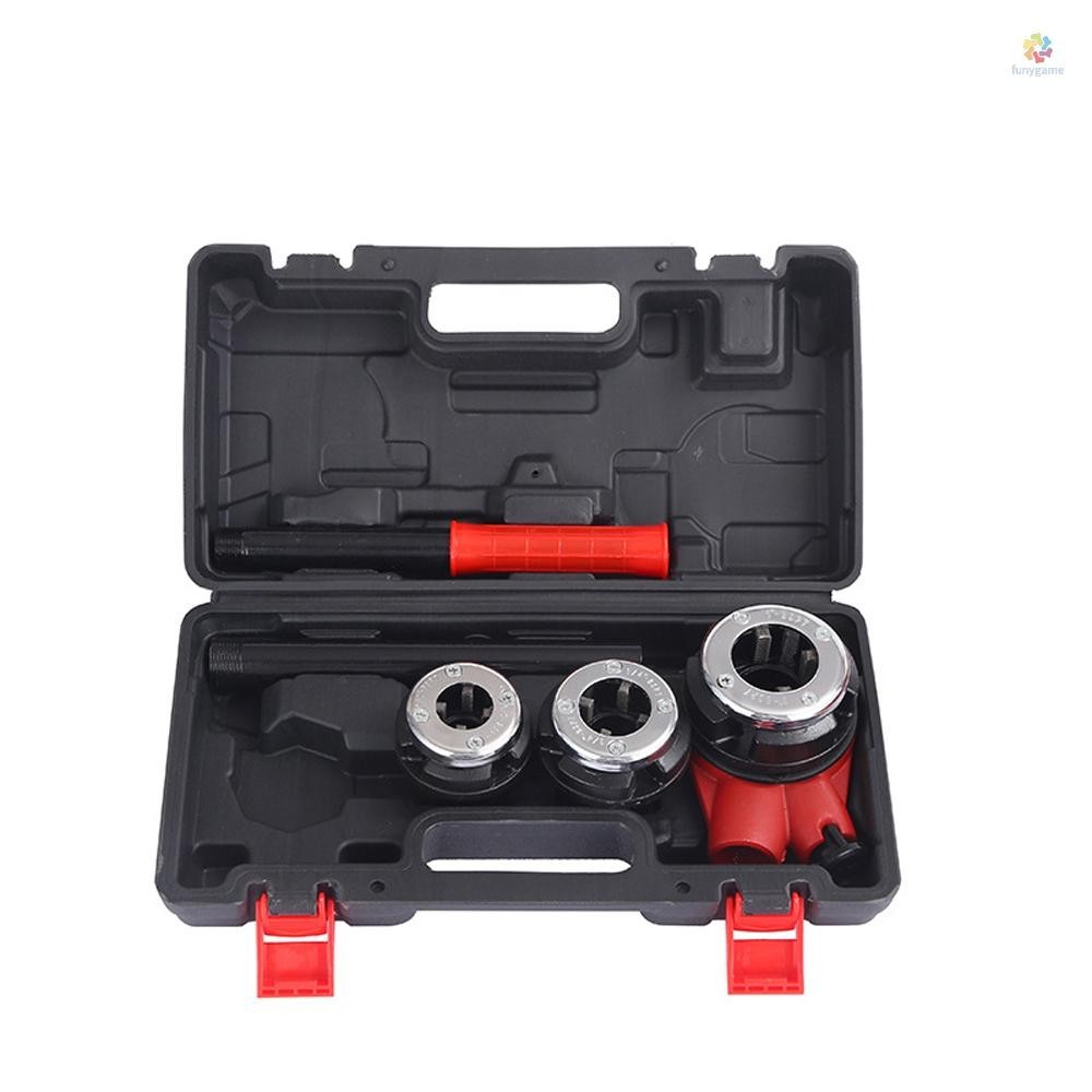 Portable Ratchet Pipes Threader Kit Manual Ratcheting Threading Tool ...